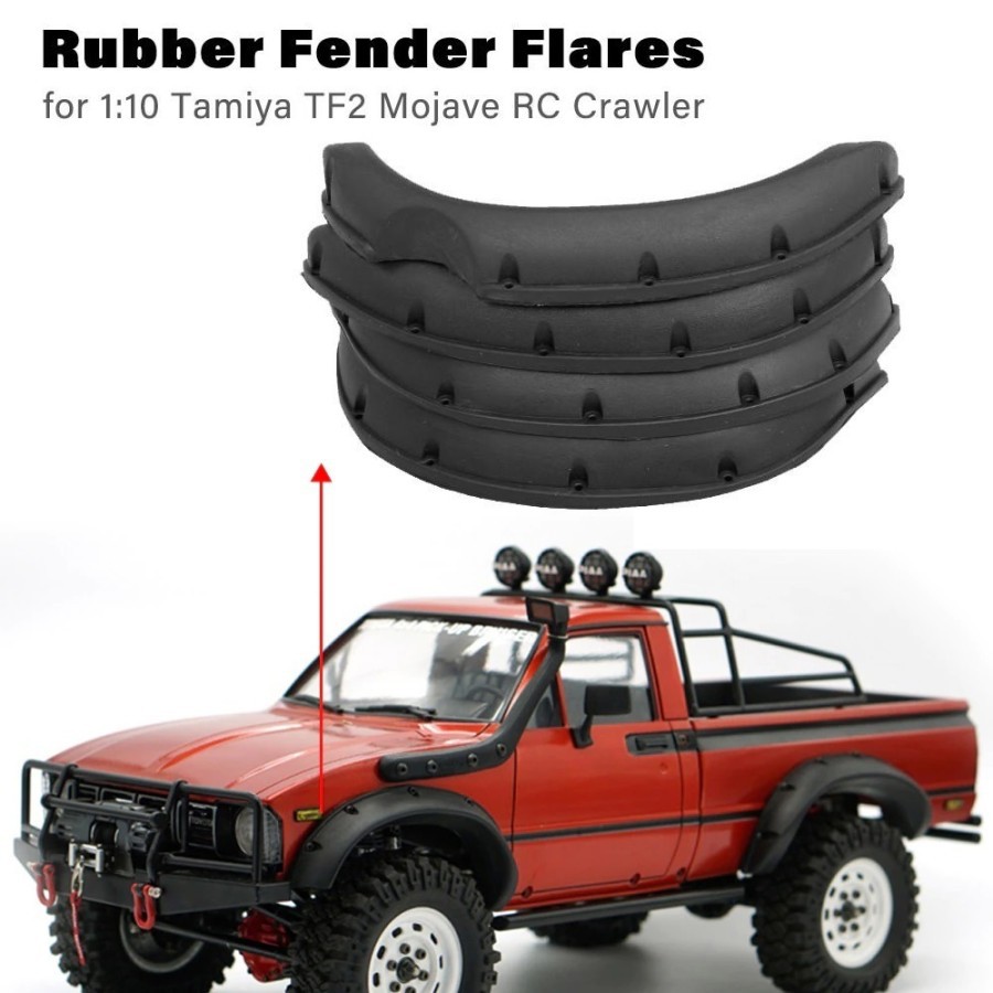 Jual Rubber Fender Flares for 1/10 RC Crawler Tamiya RC 4WD TF2 Mojave ...
