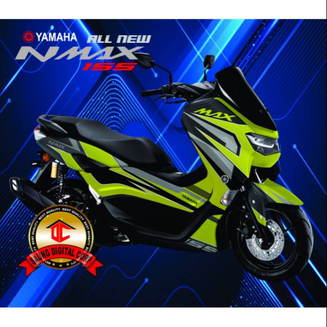 Jual Decal Sticker motor All New NMAX 155 Sticker Variasi warna hijau ...