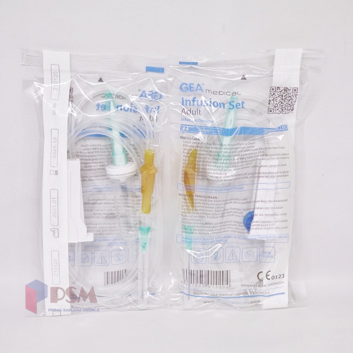 Jual Infusion Set Adult Standart Type Macro Gea / Selang Infus Set ...