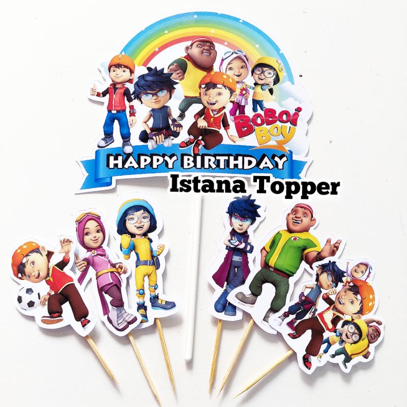 Jual Topper Cake STANDART / CUSTOM Tema Thomas, Boboi Boy, Topper Upin ...