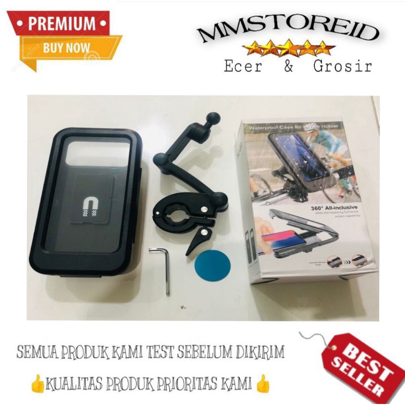 Jual MM - Holder Stang HP Sepeda Motor Stand Handle Universal Waterproof HL-69 / Holder HL69 ...