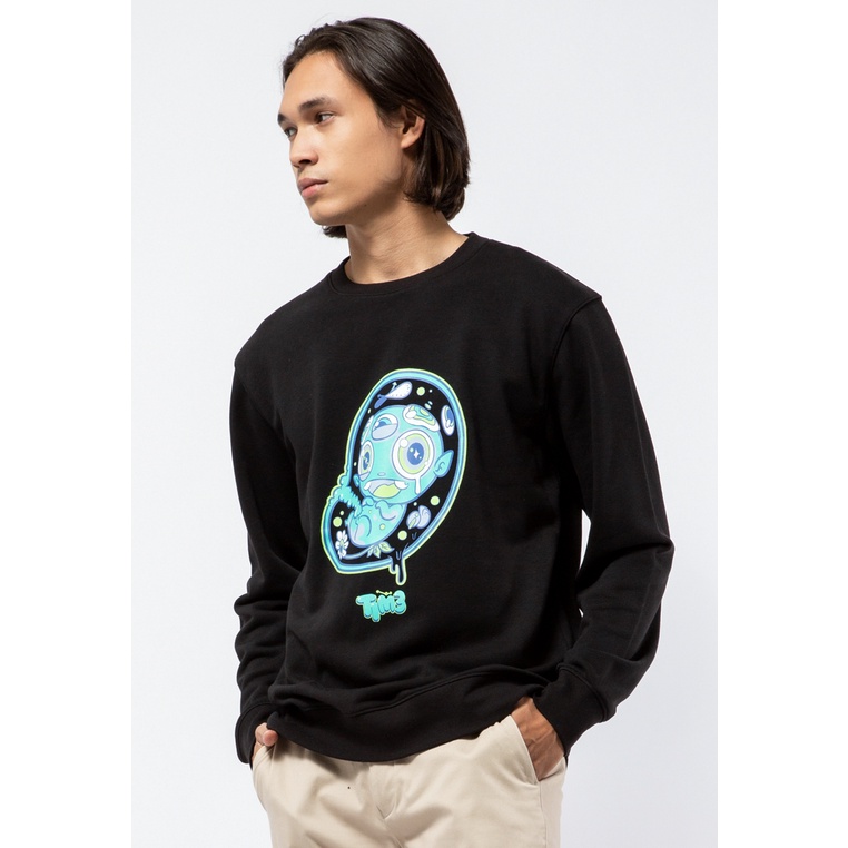 Jual The Executive x WD Willy Graphic Sweatshirt BLACK | Shopee Indonesia