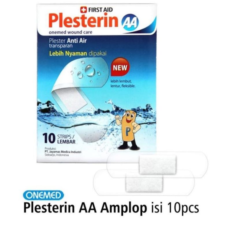 Jual Plester rawat luka anti air 1 pack isi 10pcs/Plesterin AA ...