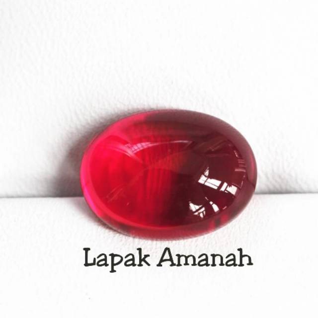 Jual Batu Akik Merah Siam Asli Bangkok 10 x 12 mm | Shopee Indonesia