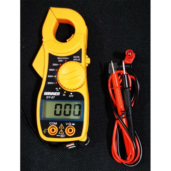 Jual Tang Ampere Winner DT-87 auto range - data hold - buzzer / clamp ...