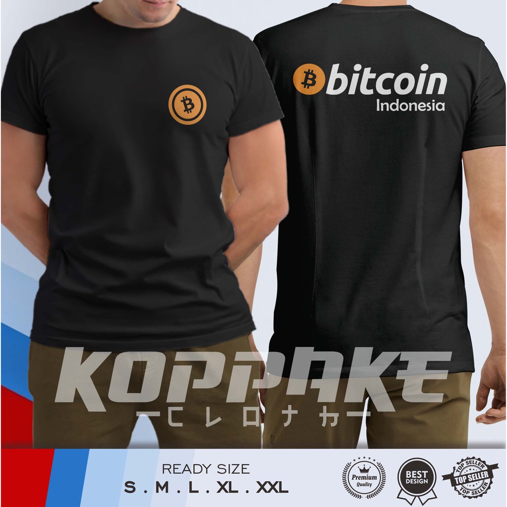 Jual Kaos Bitcoin Indonesia Logo Baju Perusahaan | Shopee Indonesia
