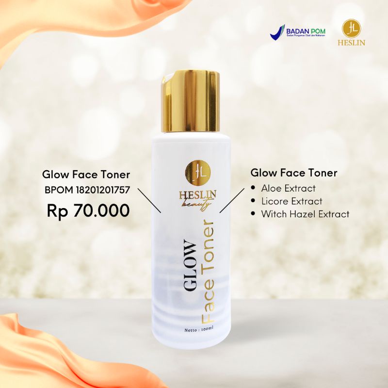 Jual (ECER) Heslin Glow Face Toner | Shopee Indonesia