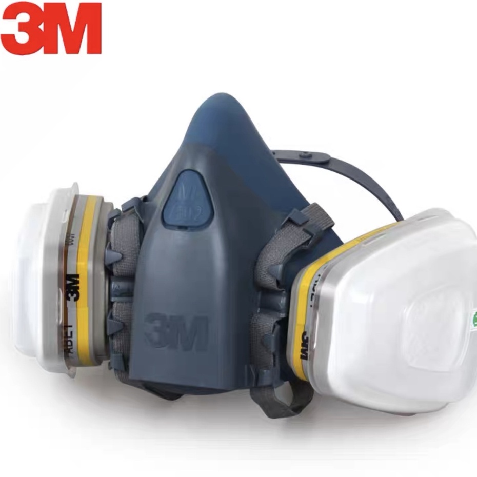 Jual 3M 7502 Half Facepiece Mask + 6002CN Cartridge + 5N11CN Filter Particulate N95 + 501 ...