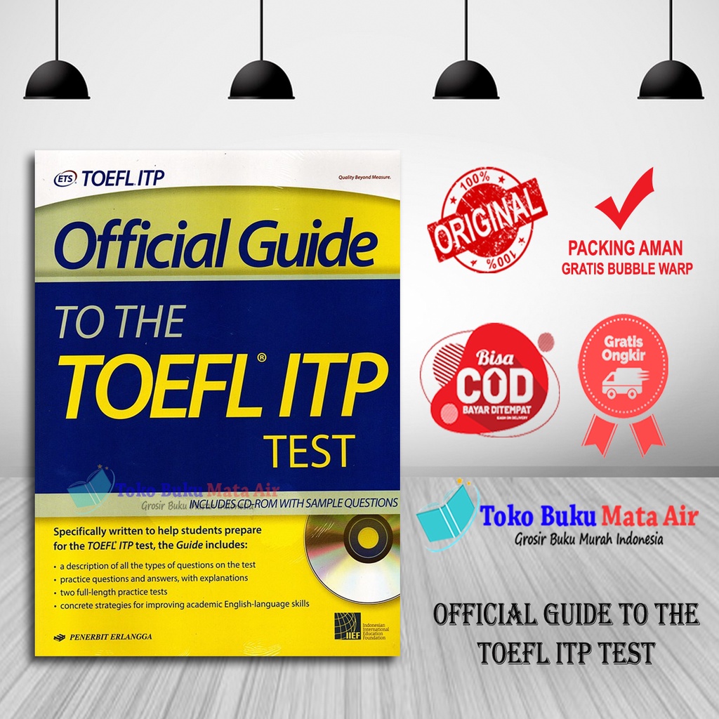 Jual BEST SELLER ORIGINAL OFFICIAL GUIDE TOEFL ITP TEST - ERLANGGA ...