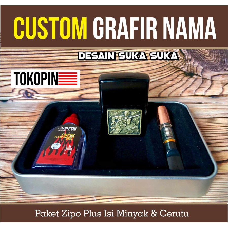 Jual CUSTOM CETAK LASER GRAFIR / PRINT UV KOREK API ZIPPO LIGHTER ...