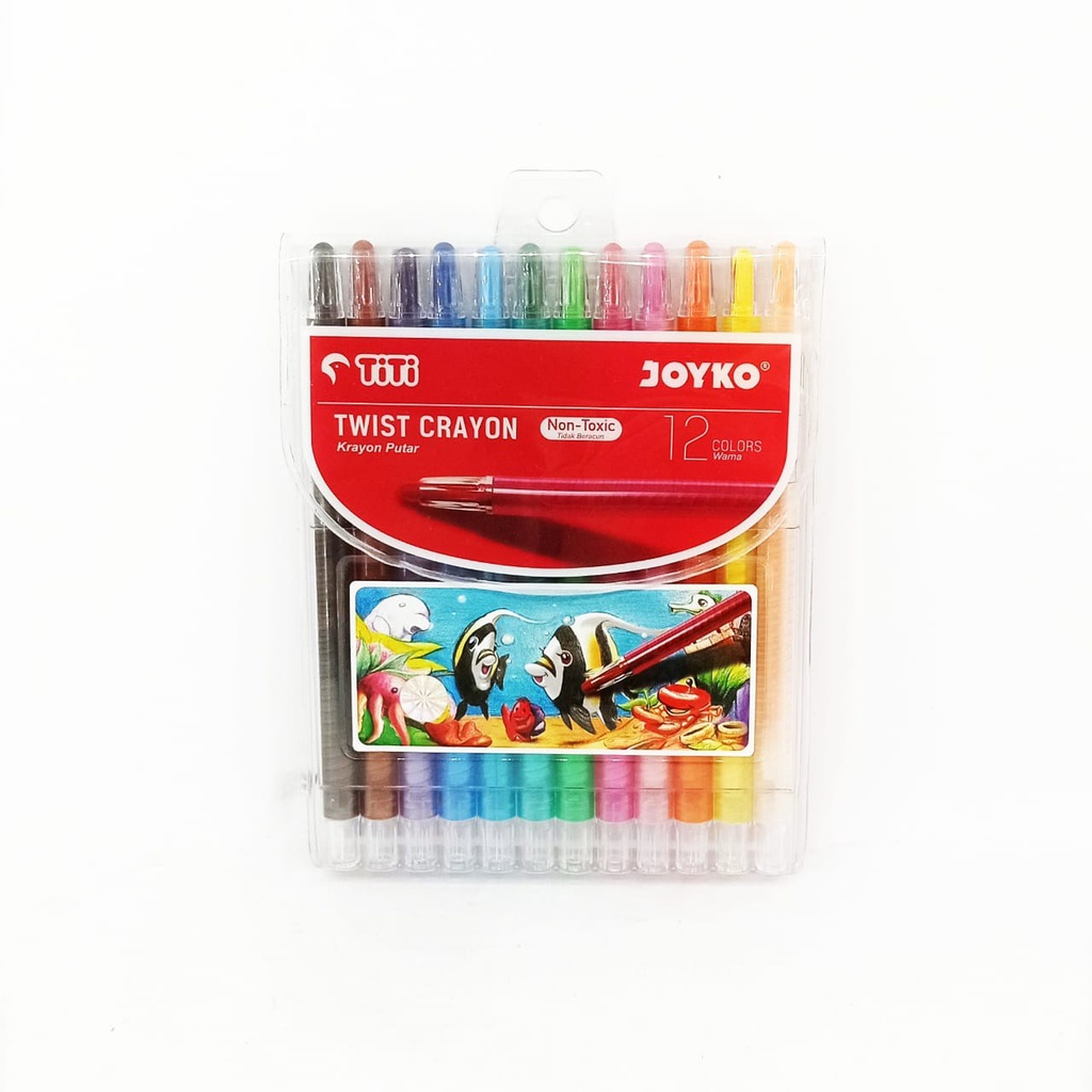 Jual Crayon Putar Titi joyko 12 Warna Panjang Twist Crayons | Shopee ...