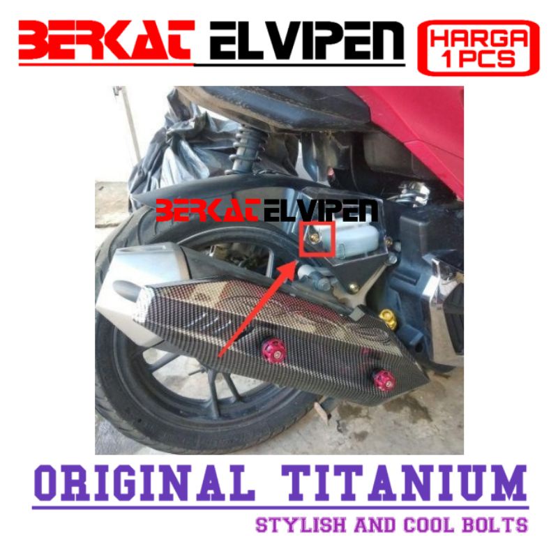 Jual Baut Titanium Cover Tutup Tempat Air Radiator Tabung Reservoir ...