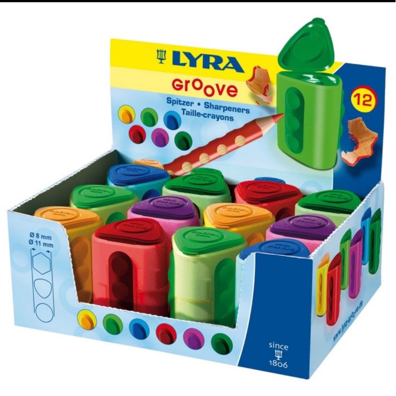 Jual Lyra Groove Sharpener Twin Hole Rautan Pensil Kayu 2 Lubang ...