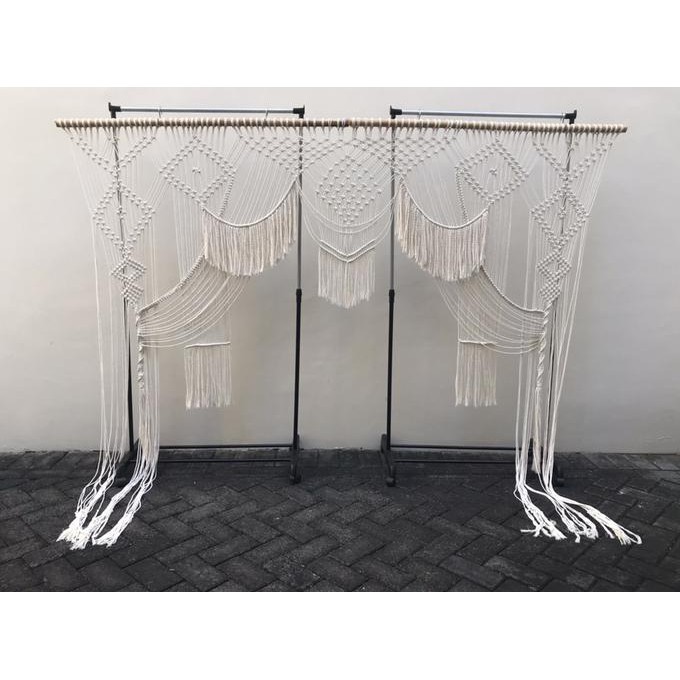 Jual Custom macrame back drop bisa untuk wedding atau acara | Shopee ...