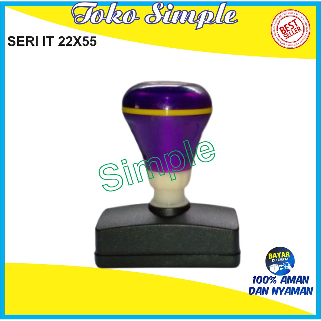 Jual GAGANG STEMPEL FLASH KOTAK 2255 GAGANG STEMPEL WARNA SERI IT 1 UKURAN 22X55 | Shopee Indonesia