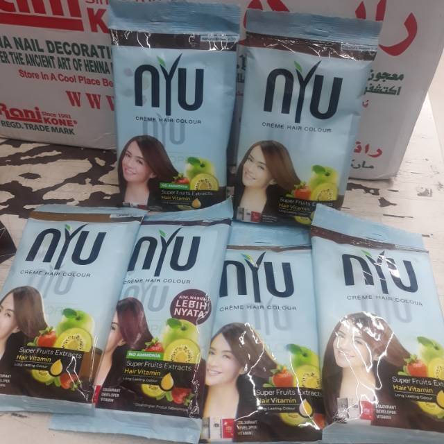 Jual Nyu Hair color semir Rambut natural mo amonia | Shopee Indonesia