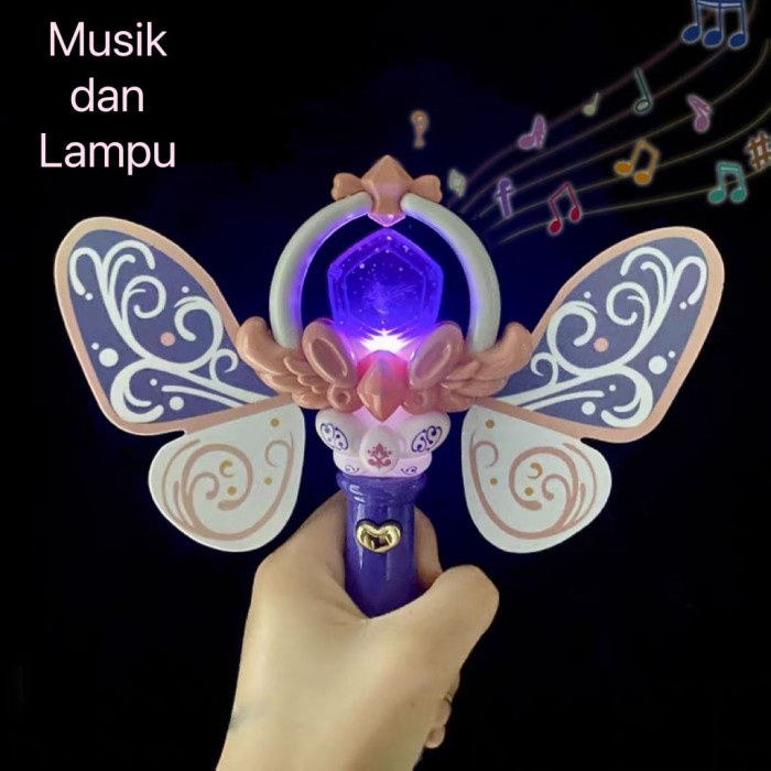 Jual [SH16] mainan magic wand sayap / mainan anak perempuan tongkat ...