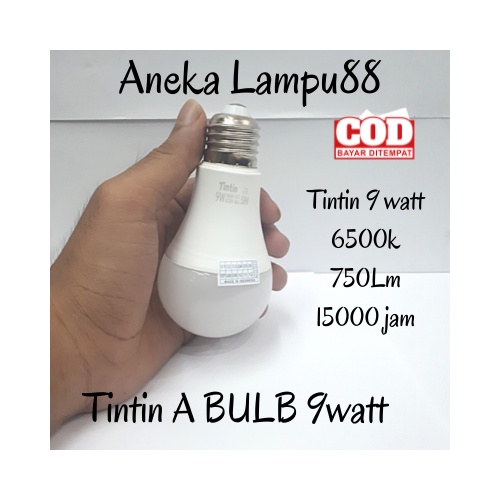 Jual Lampu tintin platinum Paket 10 PCS Tintin 9 watt A bulb Platinum ...
