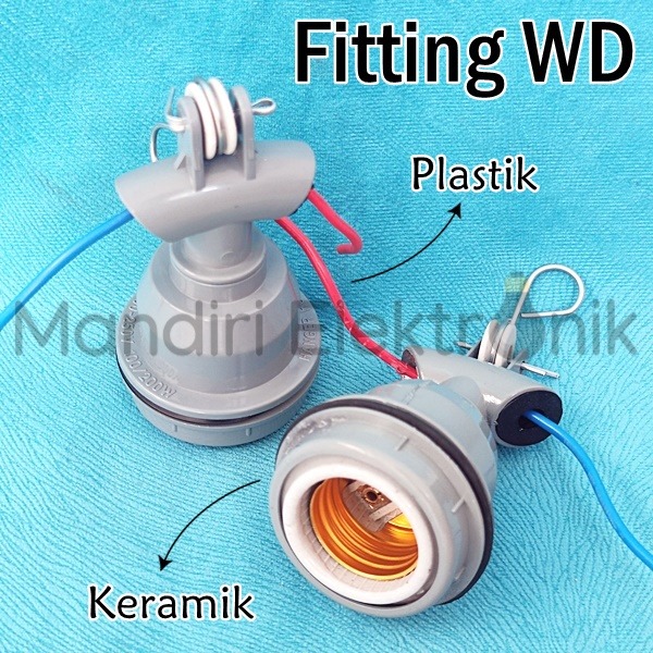 Jual Fiting Lampu WD Keramik Plastik E27 - Fiting Gantung Keramik Fitting Lampu Jalan WD E27 ...