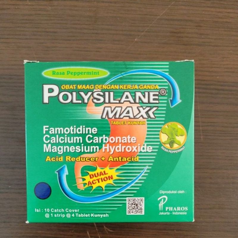 Jual Polysilane Max obat maag 1 dos isi 10 strip | Shopee Indonesia