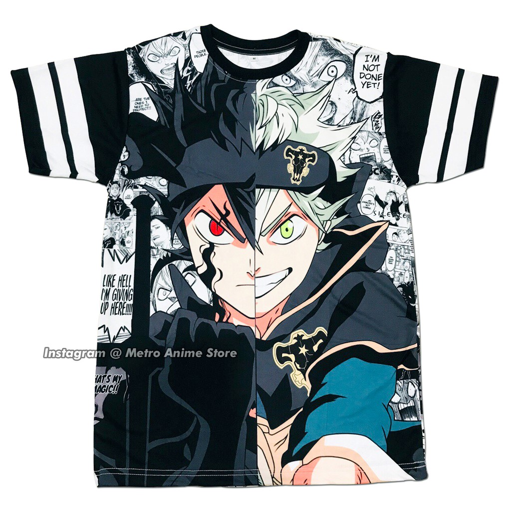 Jual Tshirt Anime Manga Black Clover Asta Blackbull Anti Magic Mada ...