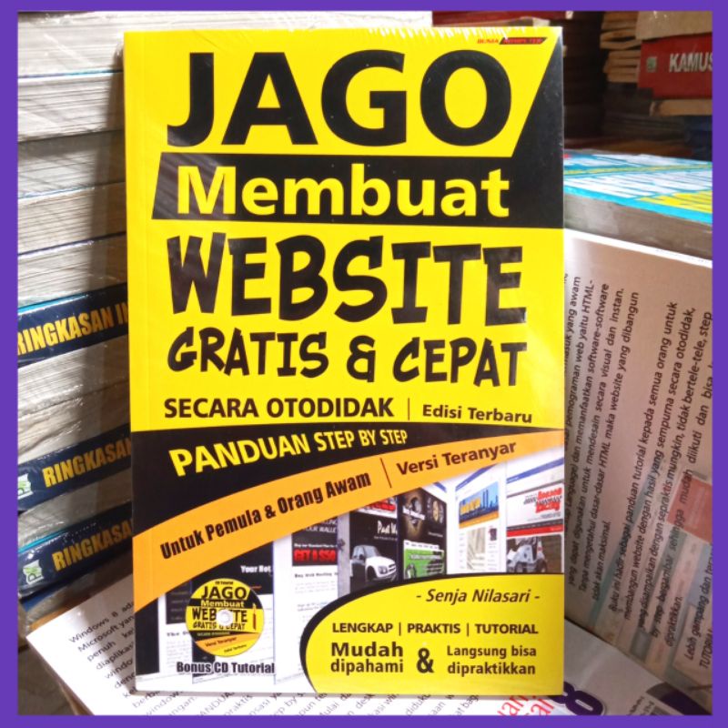 Jual buku jago membuat website gratis dan cepat secara otodidak ...