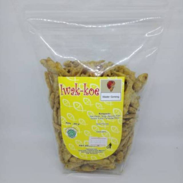Jual IWAK KOE KERIPIK IKAN WADER GORENG KRISPI RENYAH GURIH 180Gr ...