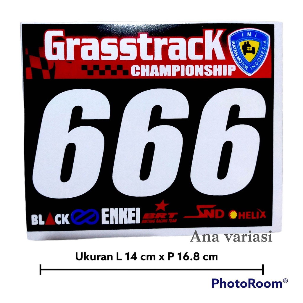 Jual NEW stiker roadrace besar stiker motor road race stiker angka ...