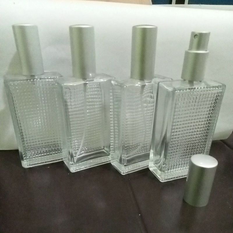 Jual Botol parfum semprot / spray kaca motif polos bintik sebelah ...