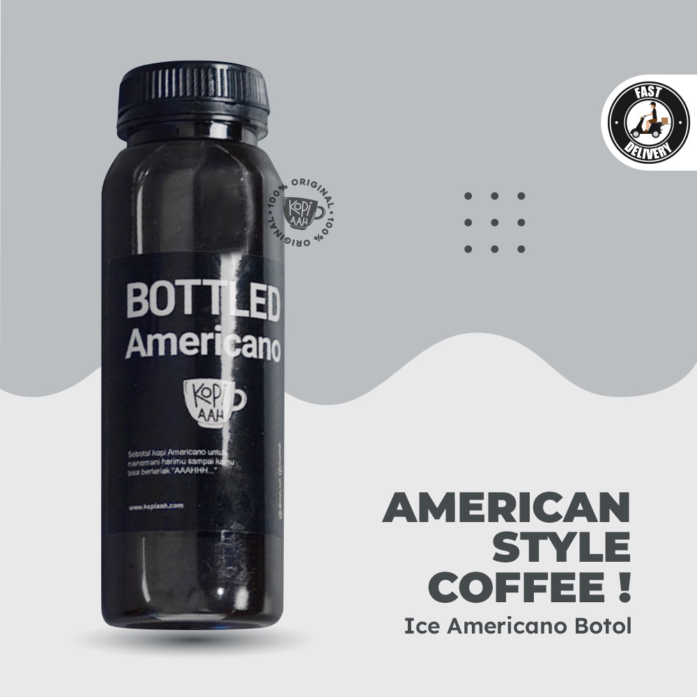 Jual Coffe Ice Americano Minuman Botol Kopi Murni Asli Kemasan 250 Ml ...