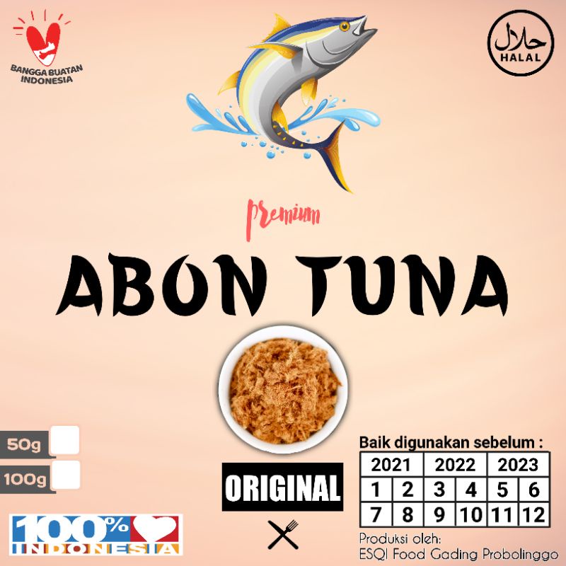 Jual Abon Ikan Tuna Original Tanpa Pengawet dan MSG 500 gram | Shopee Indonesia