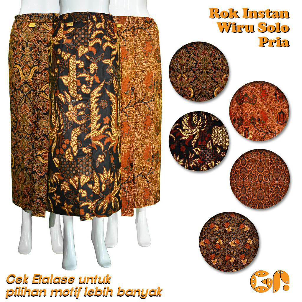Jual Rok Jarik Wiru Solo Pria Dewasa Rok Instan Pakaian Adat Jawa Batik ...