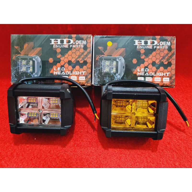 Jual LAMPU TEMBAK LED 4 SISI 12 MATA KUNING PUTIH HD OEM | Shopee Indonesia