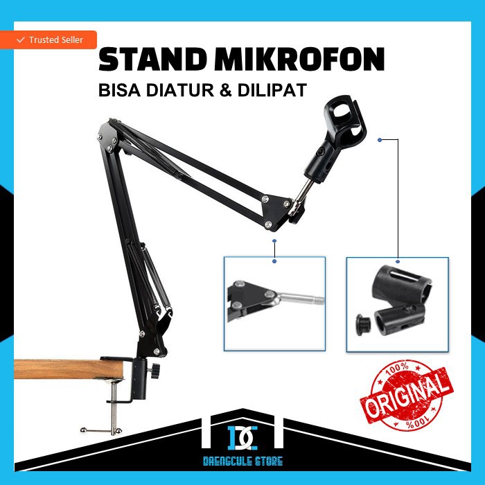 Jual Stand Mikrofon / Stan Microphone Condenser Arm Suspensi NB35 / Mic ...