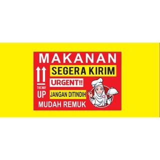 Jual sticker fragile makanan ukuran 6x9 cm | Shopee Indonesia