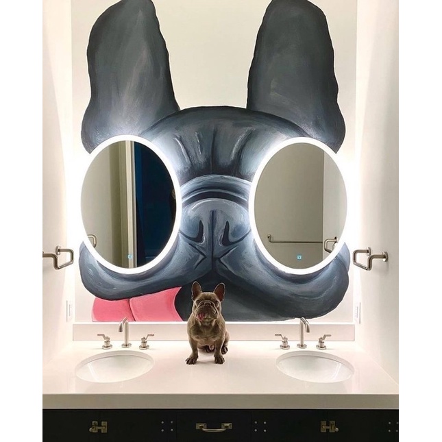 Jual Kaca Cermin Oval LED Touch Cermin Kamar Mandi Wastafel Modern ...