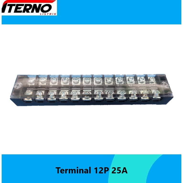 Jual Terminal Block TB 2512 25A 12P | Shopee Indonesia