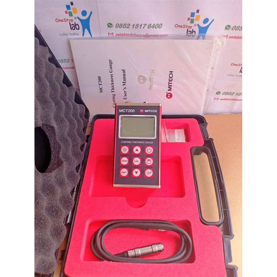 Jual MITECH MCT200 Portable Coating Thickness Gauge MCT 200 ukur ketebalan lapisan | Shopee ...