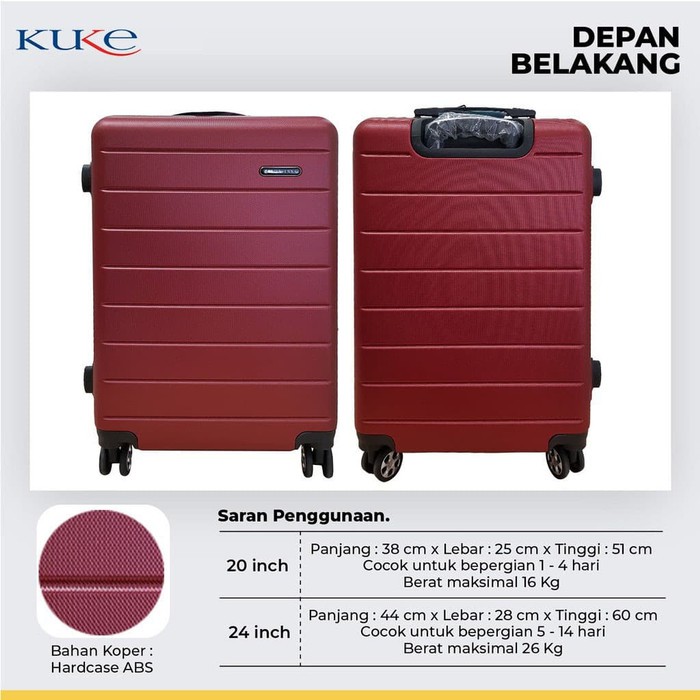 Jual Nila Collection || Koper Polo Vienna Model 001 20 Inch ABS Fiber/Koper Kabin/Koper Travel ...