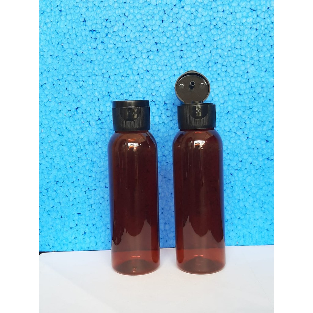 Jual BOTOL AMBER 100 ML FLIPTOP HITAM | Shopee Indonesia