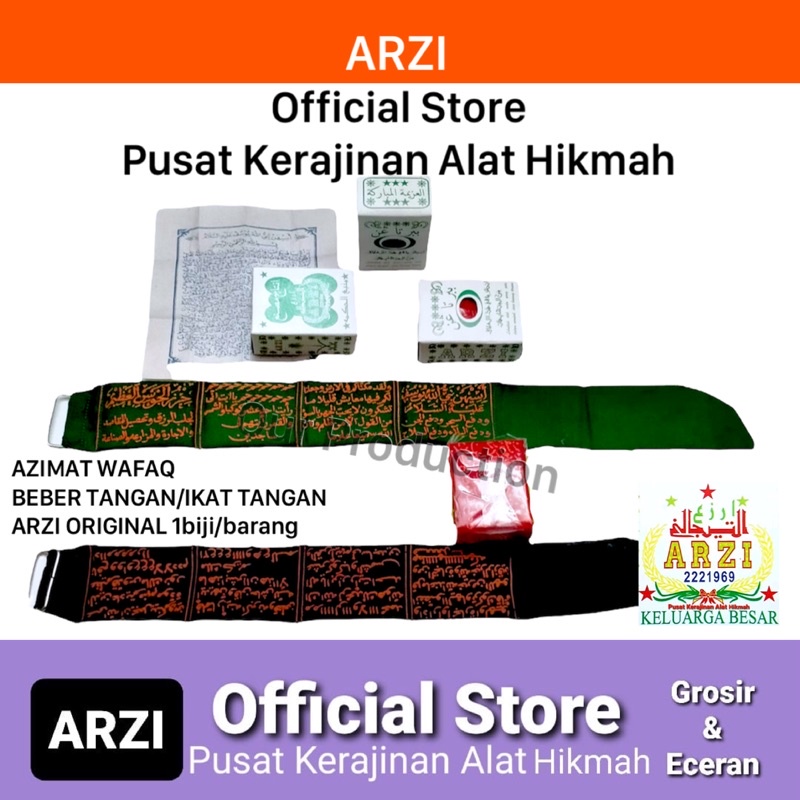 Jual 43. AZM AZ WFQ Beber Tangan / Ikat Tangan ARZI ORIGINAL 1biji ...