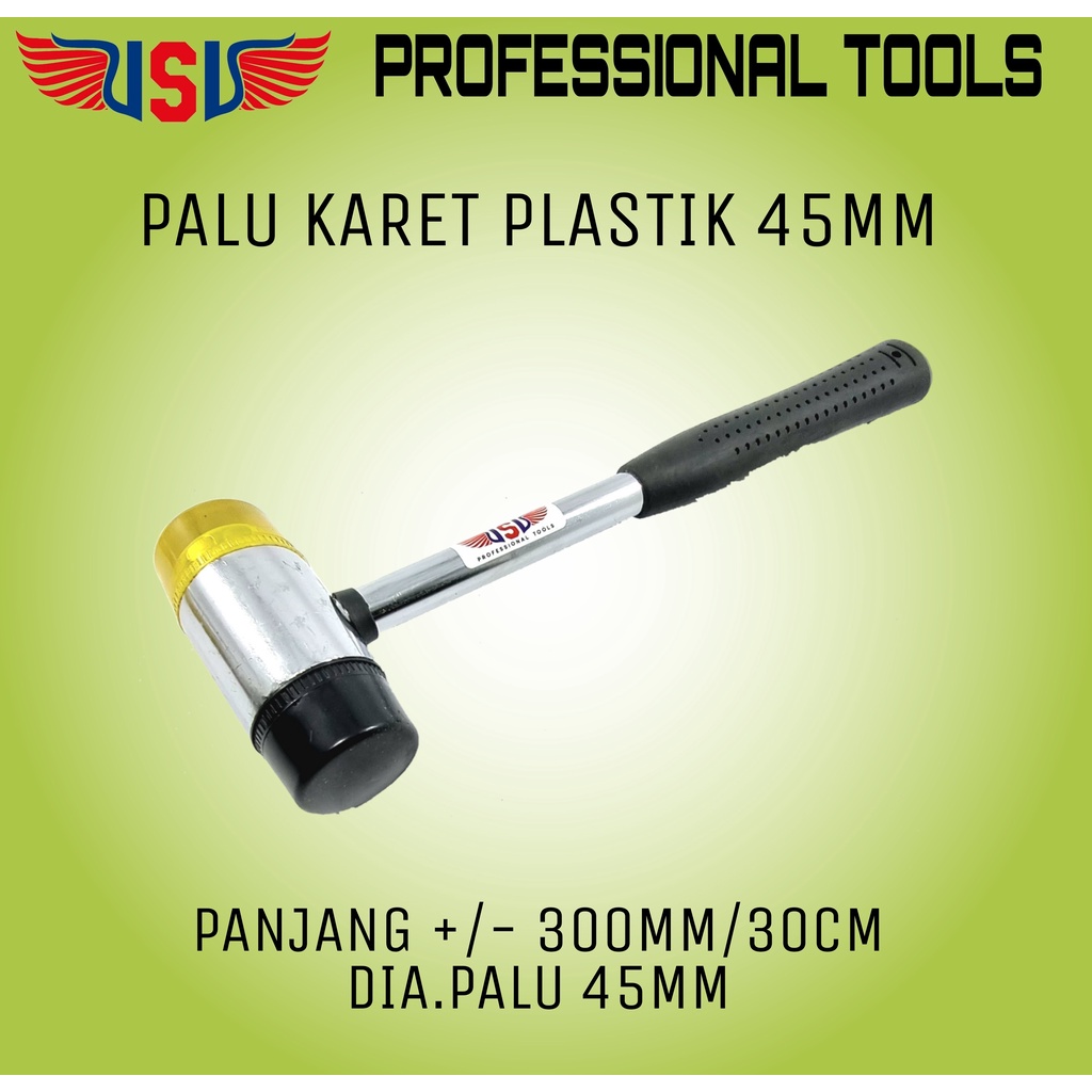 Jual VSV Palu Karet Palu Plastik 45mm Palu kombinasi Gagang besi Palu ...