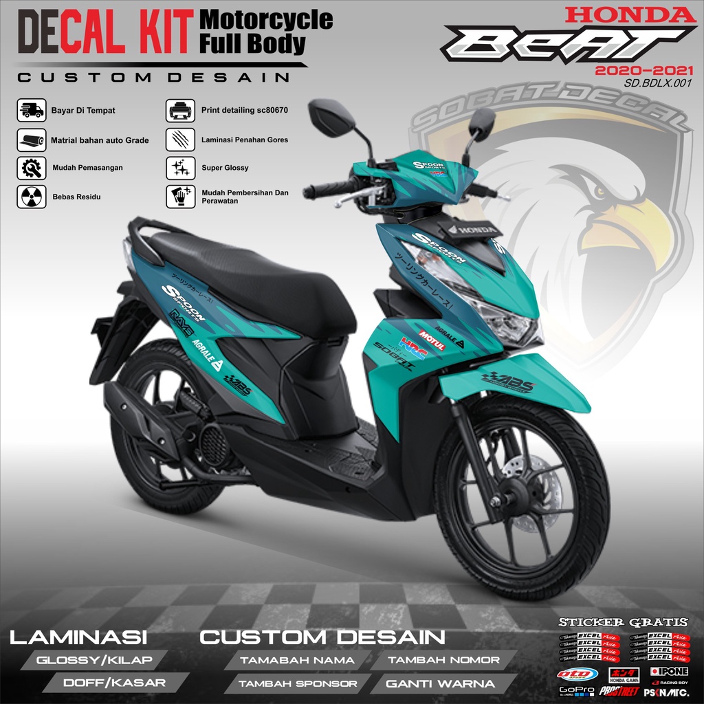 Jual Decal BEAT 2020 - Dekal Stiker Striping Fullbody Fullblock List ...