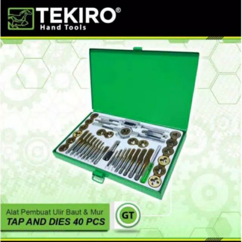Jual Tap & Dies Set Tekiro 40 Pcs / Tap Dan Snei Set Tekiro 40 Pcs | Shopee Indonesia