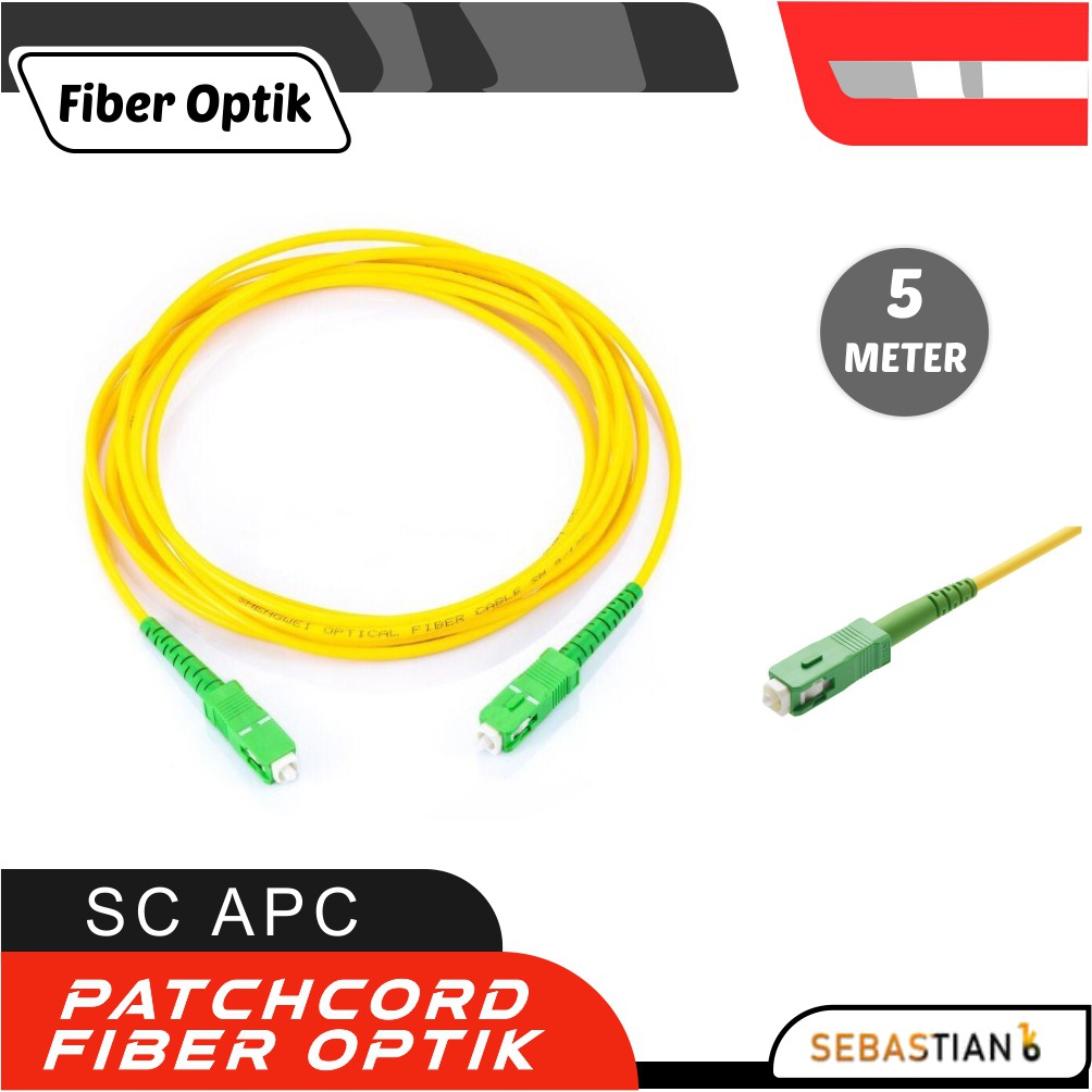 Jual Patchcord Fiber Optik SC APC Panjang 5 Meter Fiber Optic Patch Cord | Shopee Indonesia
