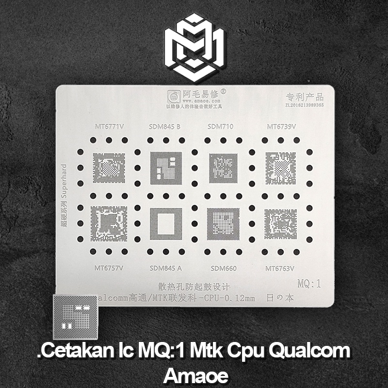 Jual Cetakan Ic MQ:1 Mtk Cpu Qualcom Amaoe ORIGINAL / CETAKAN IC CPU QUALCOM/MTK MQ1 - CETAKAN ...