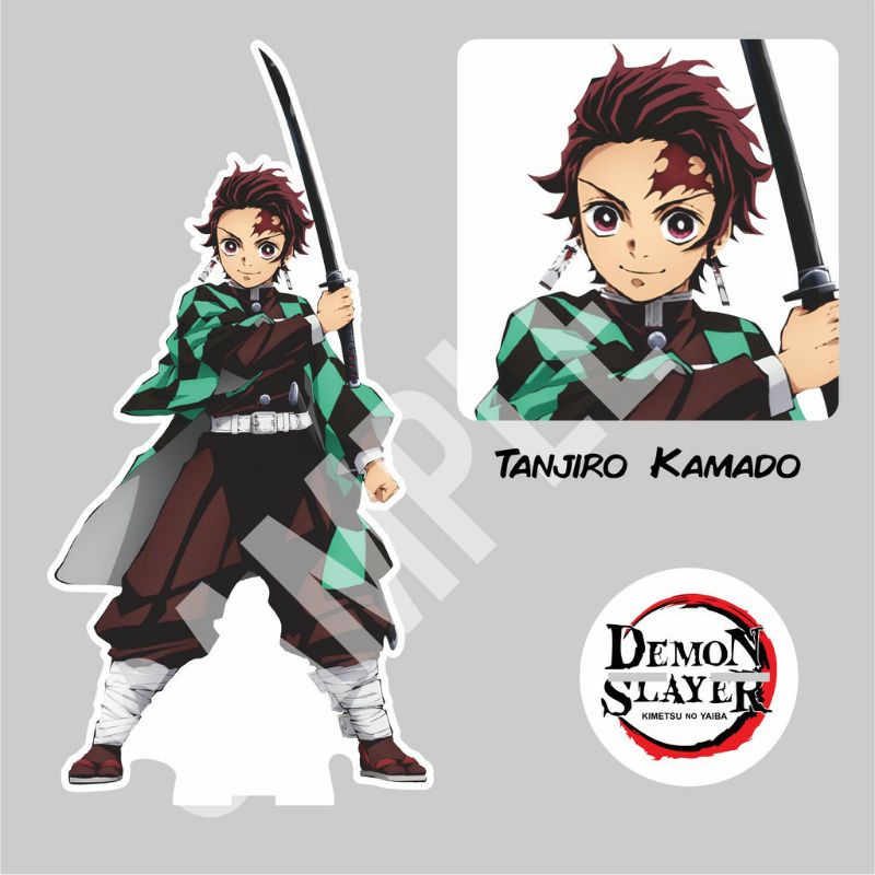 Jual stande standee demon slayer, attack on titan aot, genshin impact ...