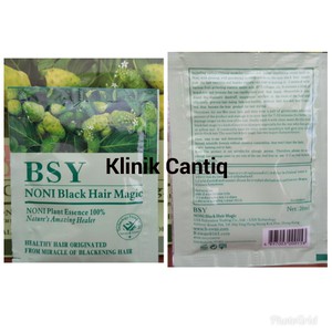 Jual BSY NONI BLACK HAIR MAGIC PER SACHET SHAMPO MENGKUDU ORIGINAL ...