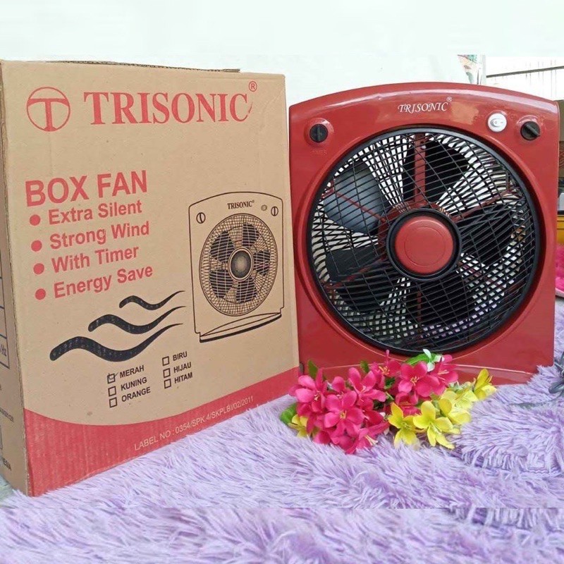 Jual Kipas angin box fan Trisonic T-1208 (12 inch) | Shopee Indonesia