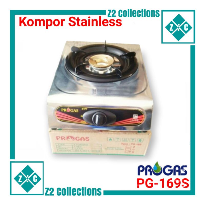 Jual Progas PG-169S Kompor Gas 1 Tungku Stainless Api Tornado Biru Minimalis Sudah SNI | Shopee ...